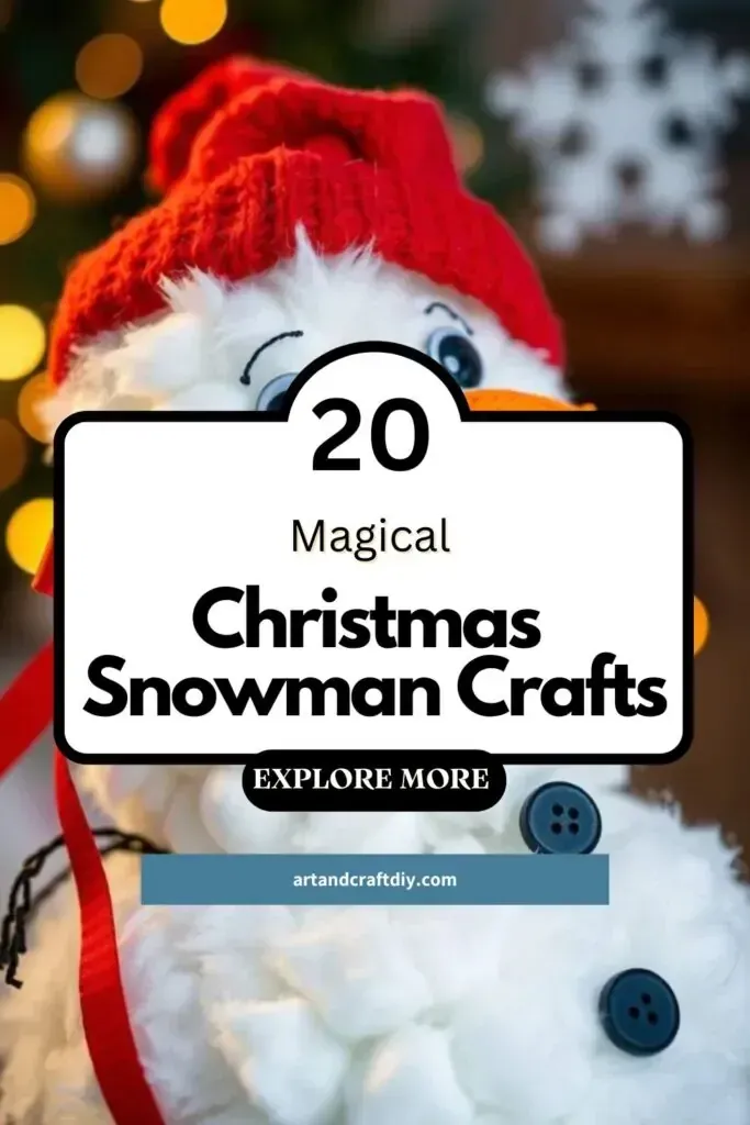 Magical Christmas Snowman Crafts - DIY Art and Crafts Ideas For Kids ...