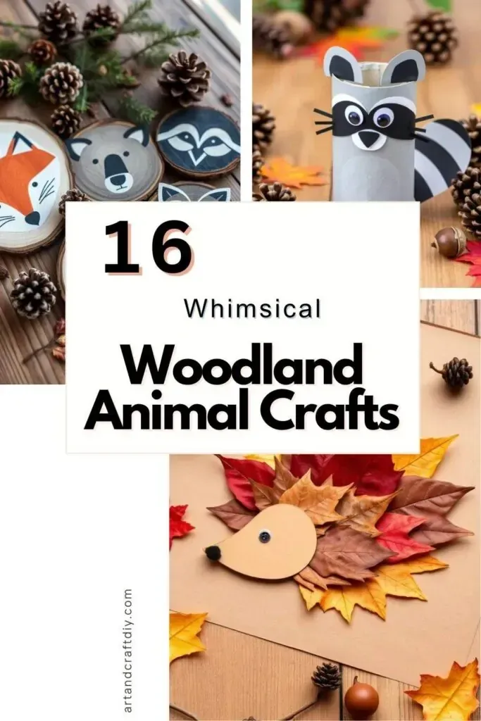 Whimsical Woodland Animal Crafts - DIY Art and Crafts Ideas For Kids ...