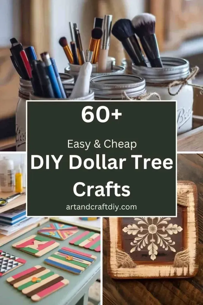 20+ Easy & Cheap DIY Dollar Tree Crafts - DIY Art and Crafts Ideas For Kids, Adults, Toddlers, BF/GF